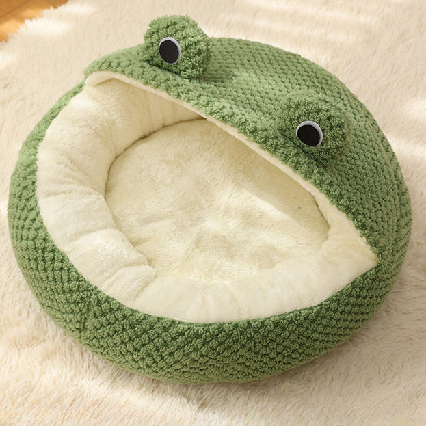Frog Cat Bed Half Nest – Tailzy
